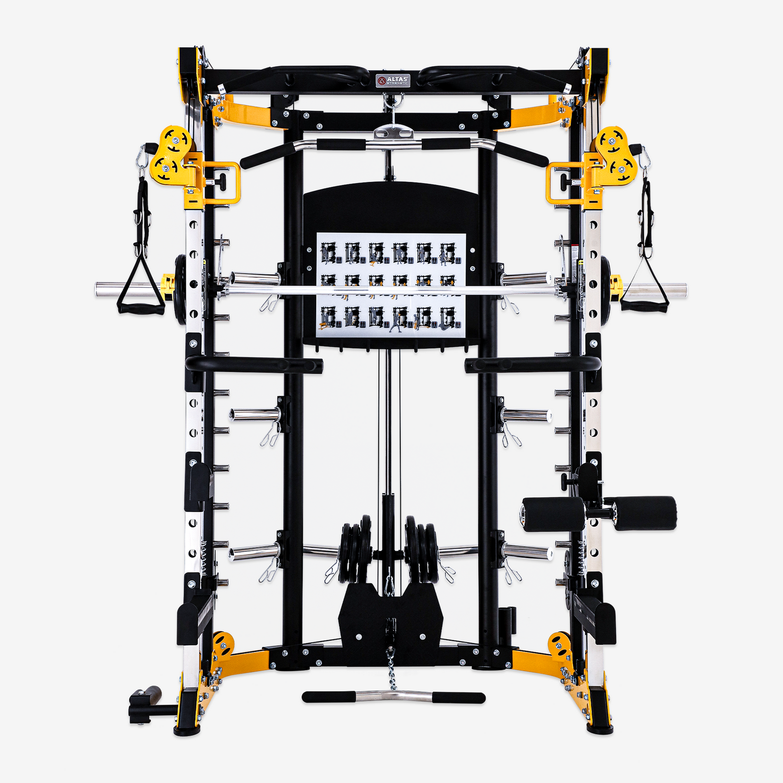 Altas Strength 3059 Light Commercial Smith Machine with Pulley System