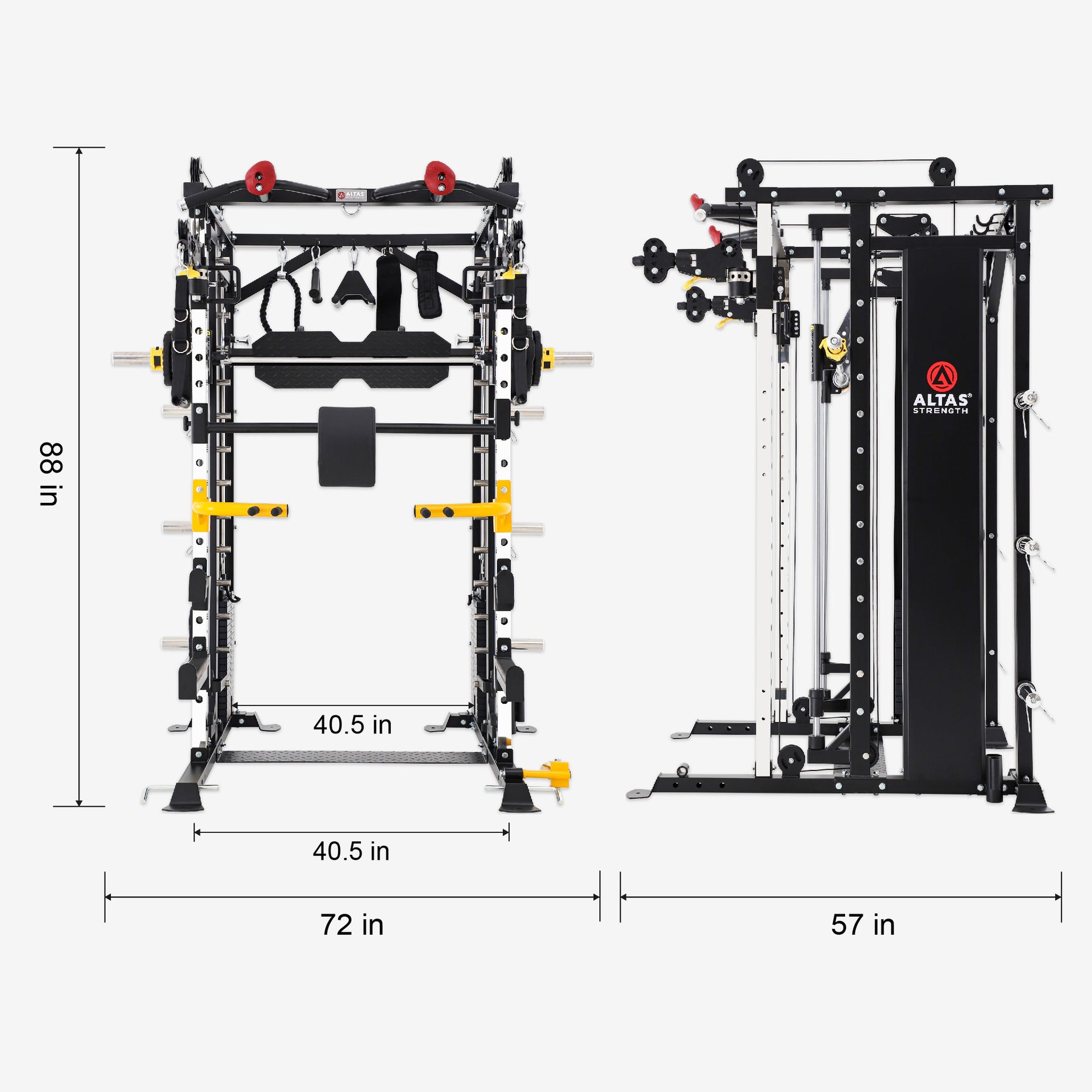 Altas Strength Smith Machine Smith Machine Pin-loaded Weights Stack St
