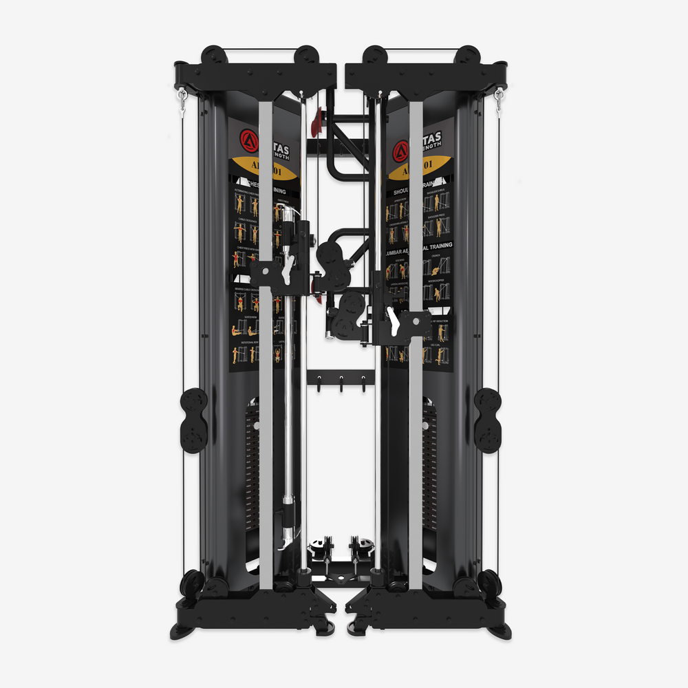 Folding Home Gym Smith Machine With Pulley System Gym Squat Rack AL-31